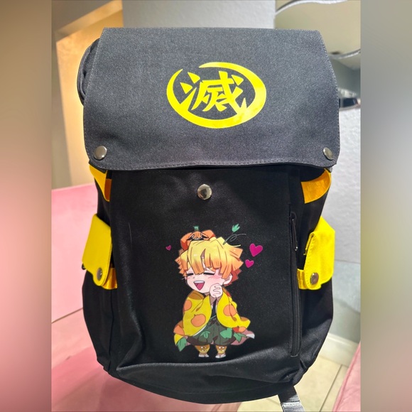 Accessories | Anime Demon Slayer Agatsuma Zenitsu School Bag Oxford ...